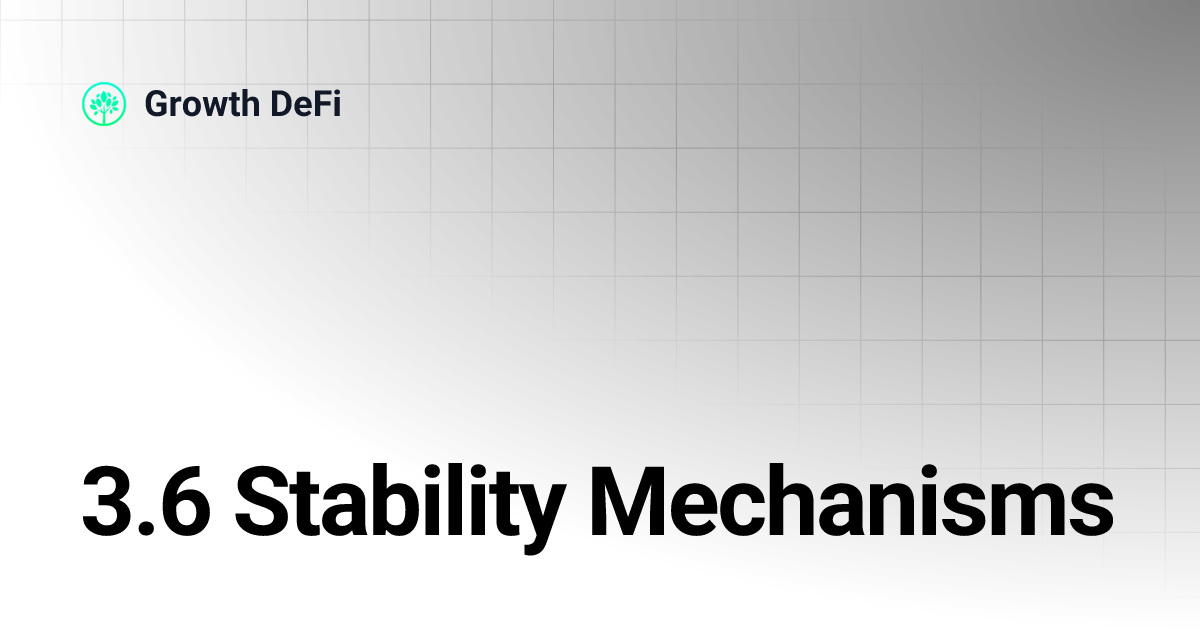 3.6 Stability Mechanisms | Growth DeFi